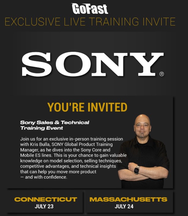 🎧 You’re Invited: LIVE Sony Training Events in New England – Food ...